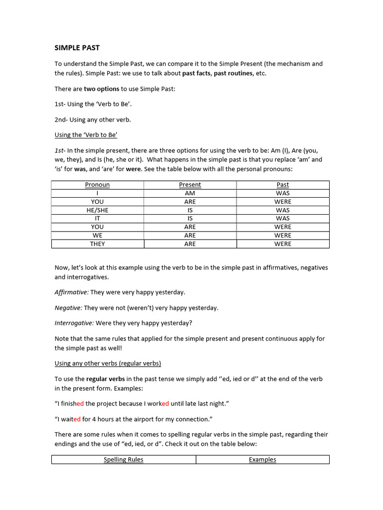 A1 Lesson 6 | PDF | Verb | Grammar