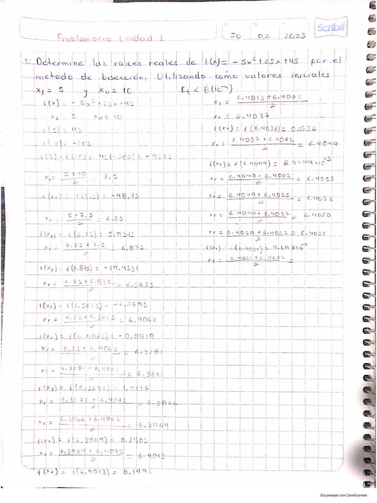 Problemario U1 | PDF