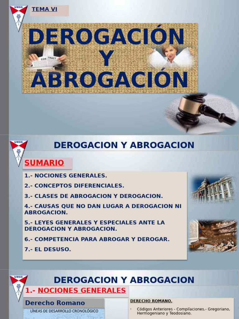 ABROGACION -DEROGACION | PDF