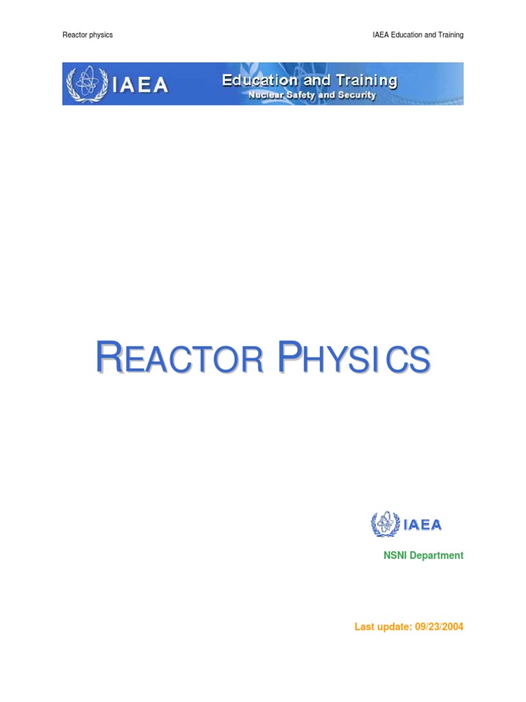 Reactor Physics | PDF | Nuclear Fission | Radioactive Decay