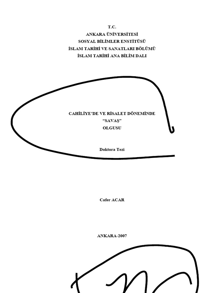 Cahiliye Ve Risalet Doneminde Savas Anlayisi | PDF Cahiliye Ve Risalet Doneminde Savas Anlayisi | PDF
