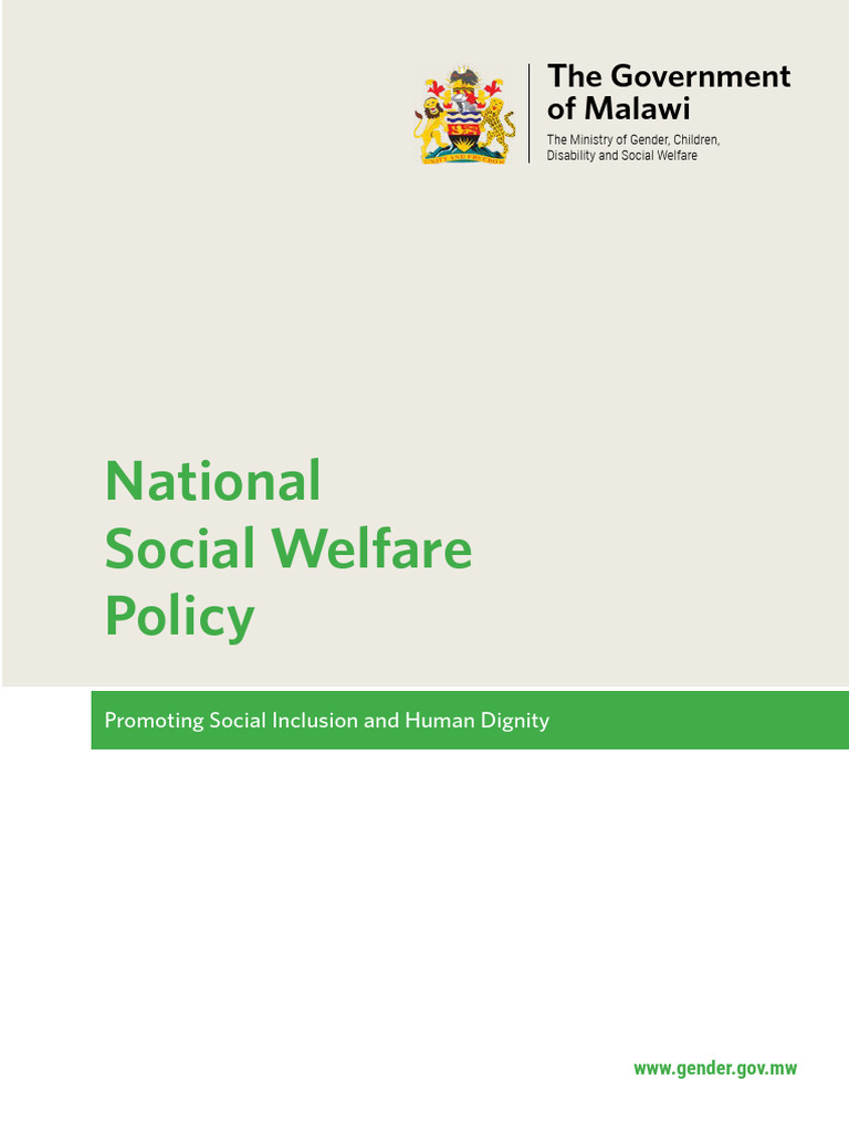 National Social Welfare Policy - 083950 | PDF