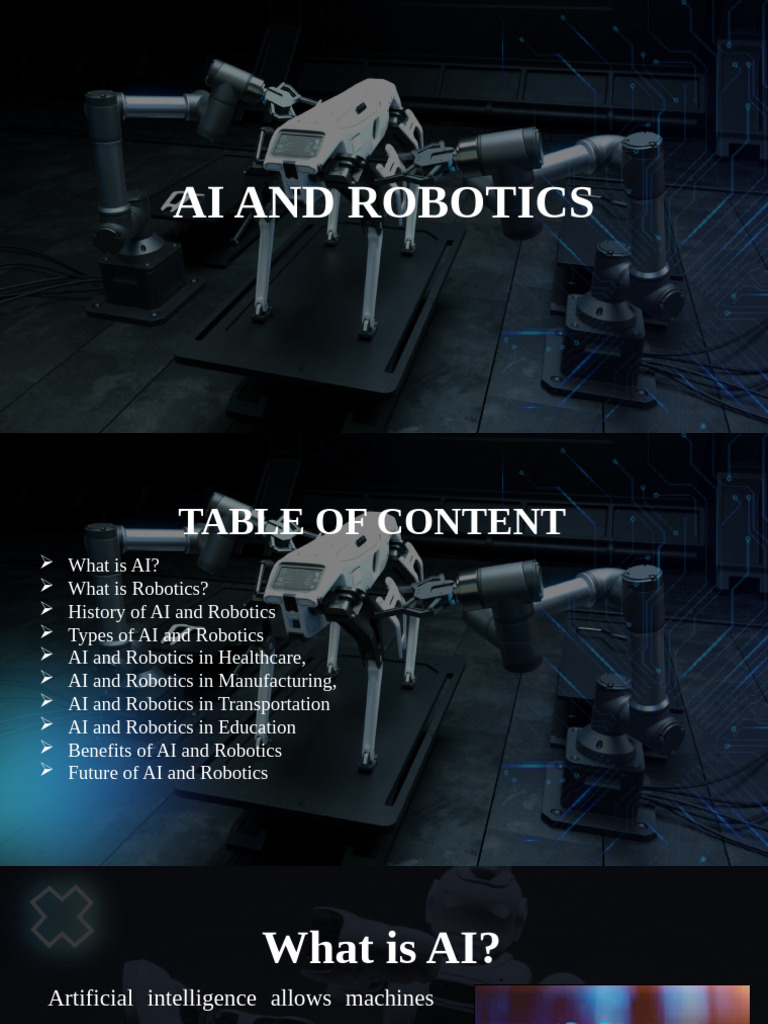 AI and Robotics | PDF