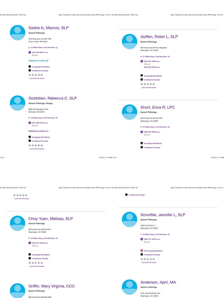 SLP Geha Providers | PDF