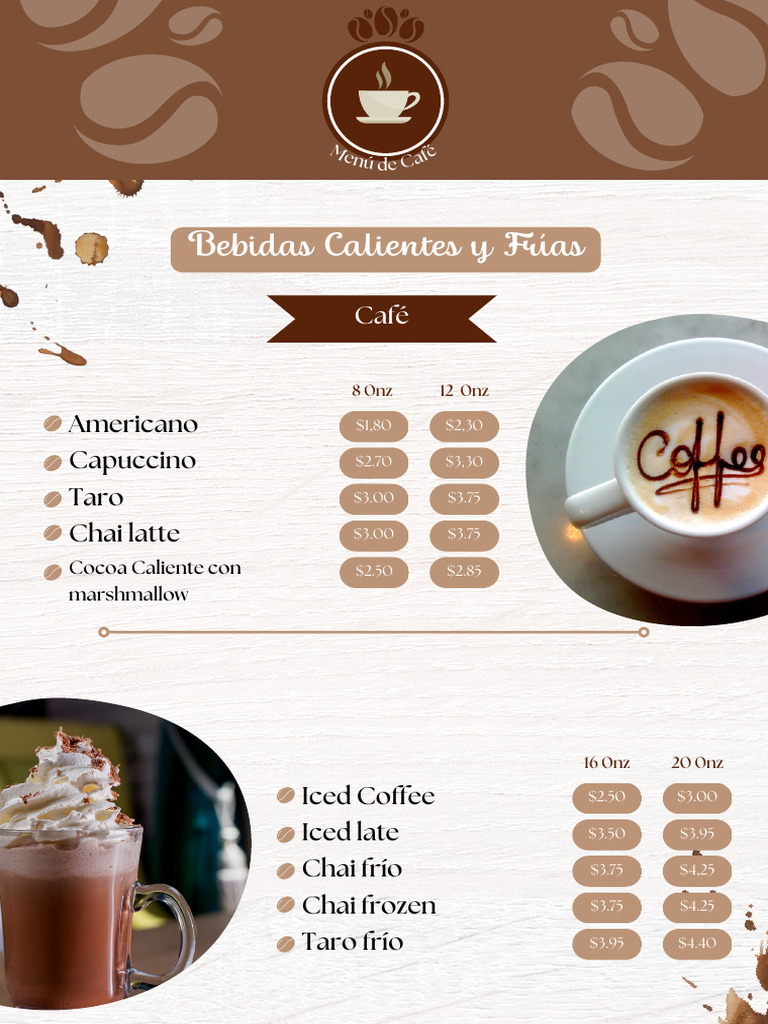 Menú Coffee | PDF