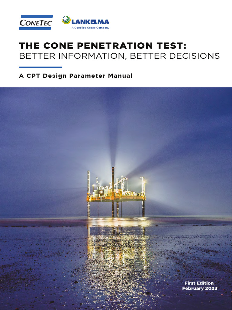 ConeTec CPT Design Manual-2023 First Edition | PDF