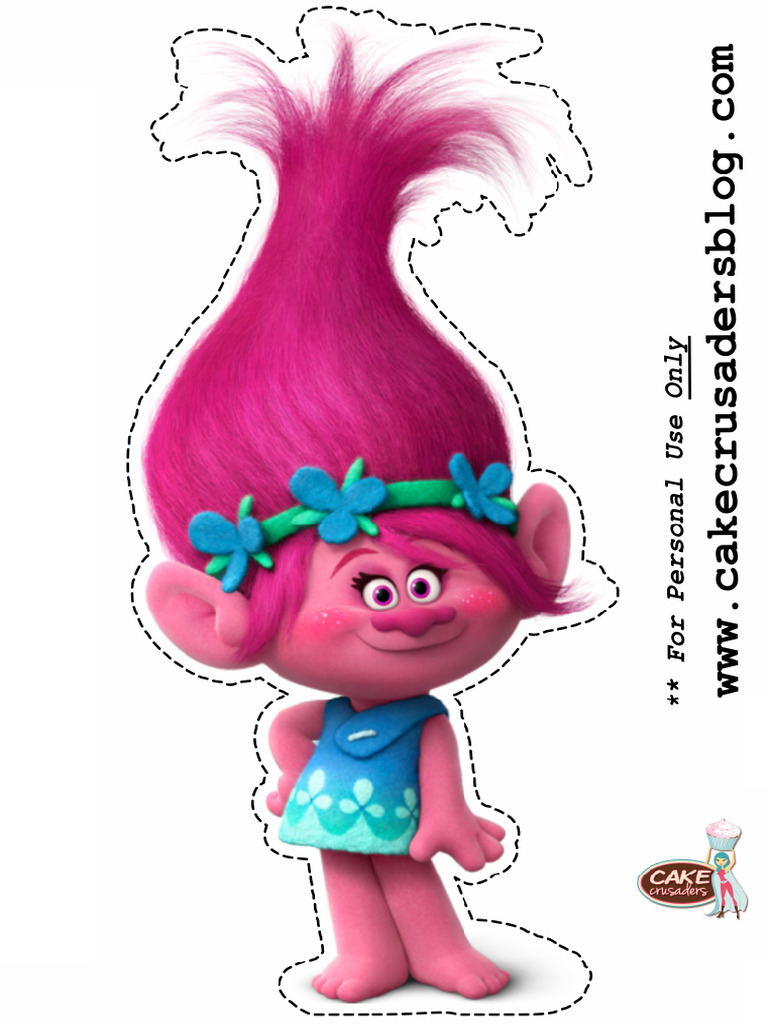 Trolls Princess Poppy Centerpiece 11 Inches | PDF