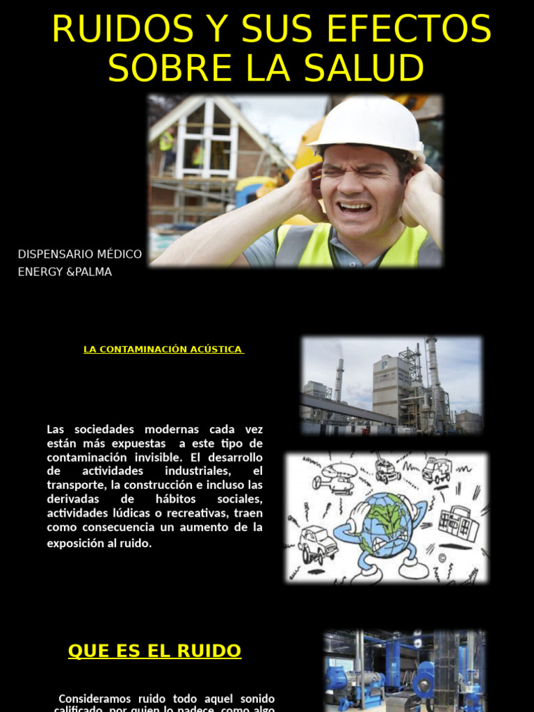 Ruidos y Sus Efectos Sobre La Salud | PDF
