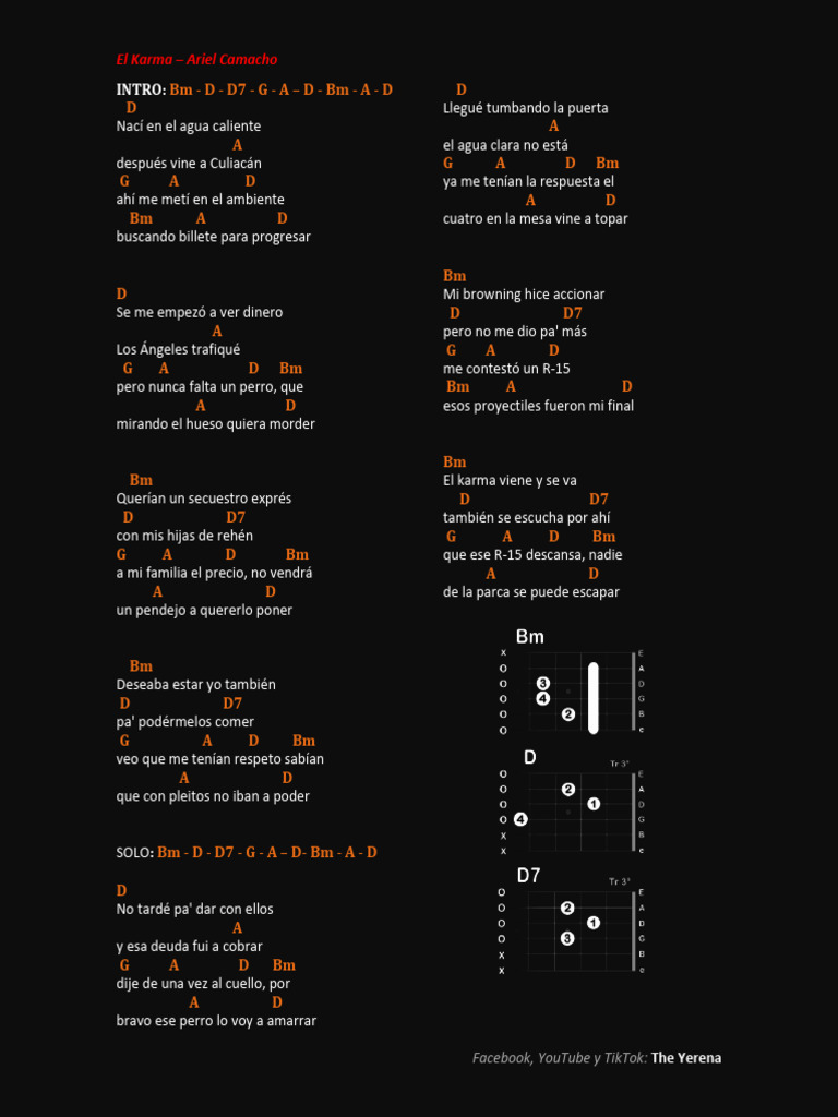 El Karma - Ariel Camacho | PDF