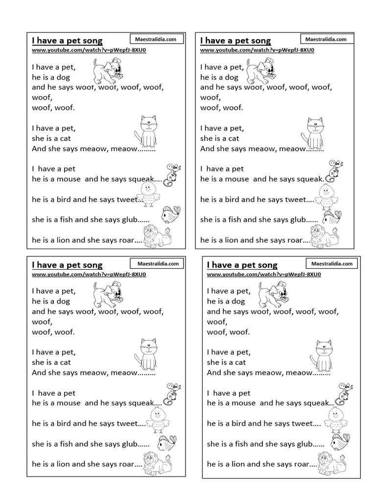 Pet Song | PDF