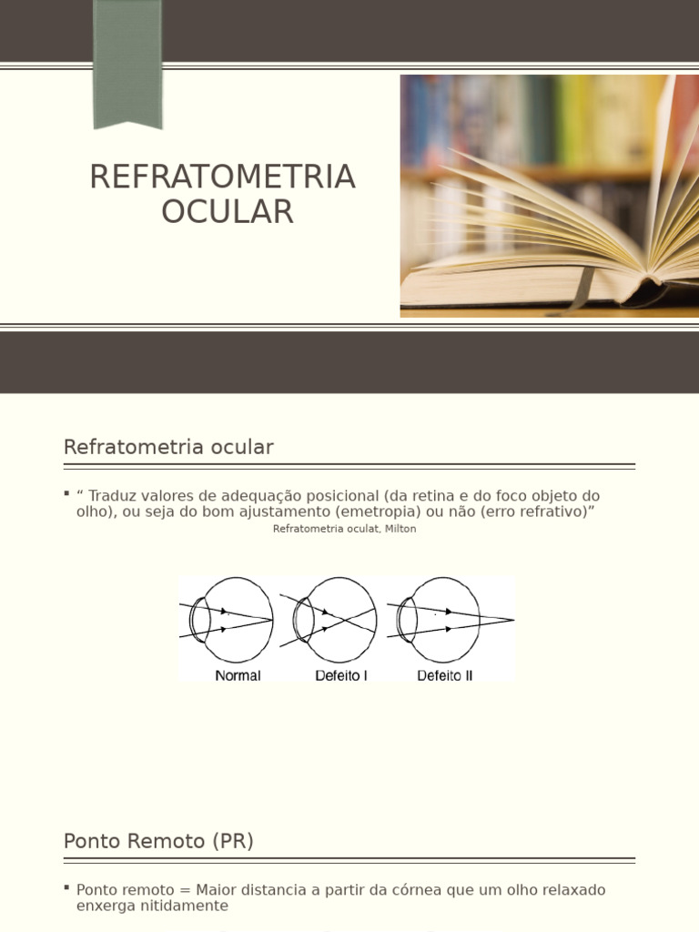 REFRATOMETRIA Ocular | PDF
