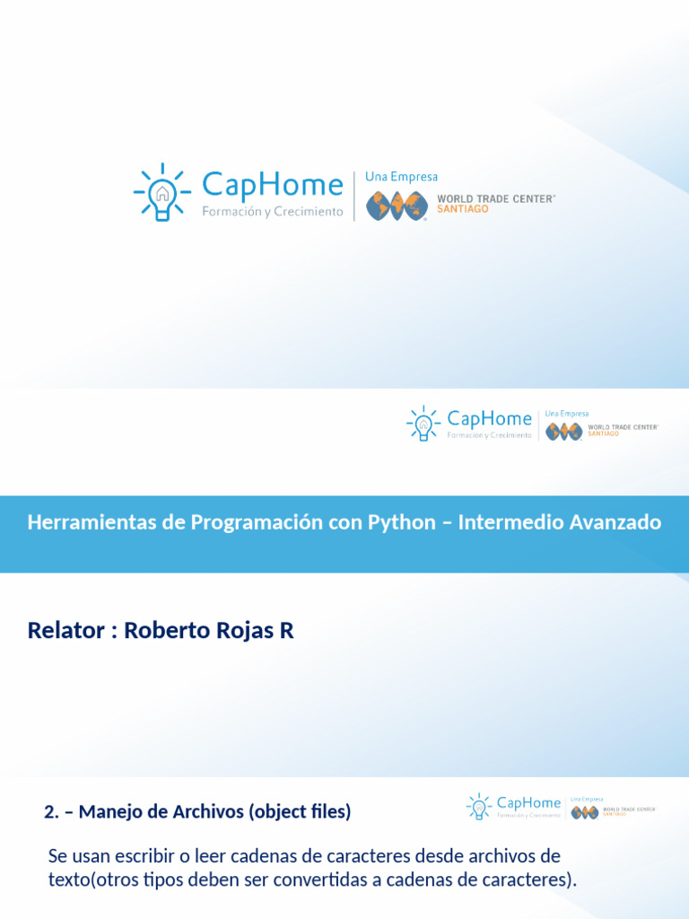 Manejo de Archivos en Python Avanzado | PDF | Archivo de computadora | Python (lenguaje de ...