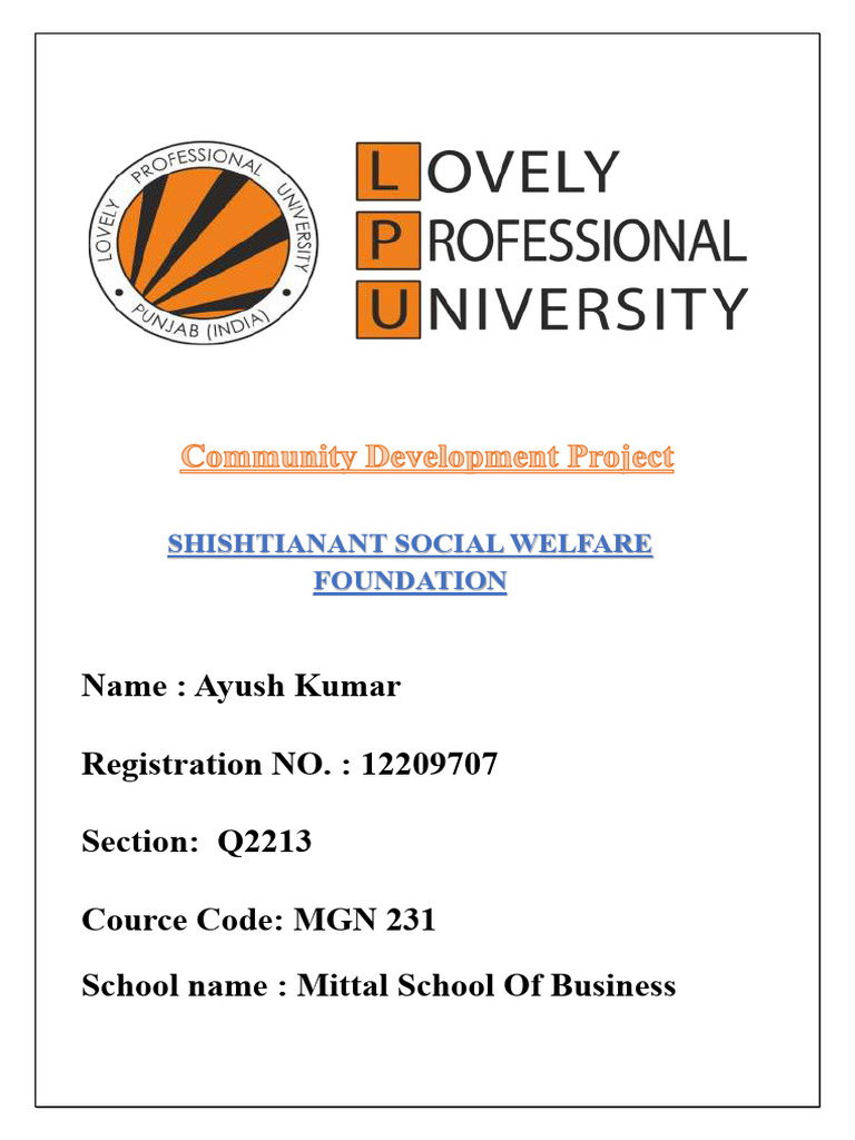 Ayush CDP Assignment | PDF