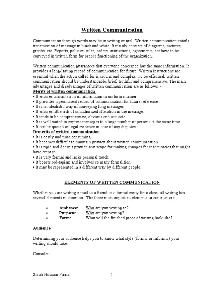 Unit 2 Written Communication | PDF | Paragraph