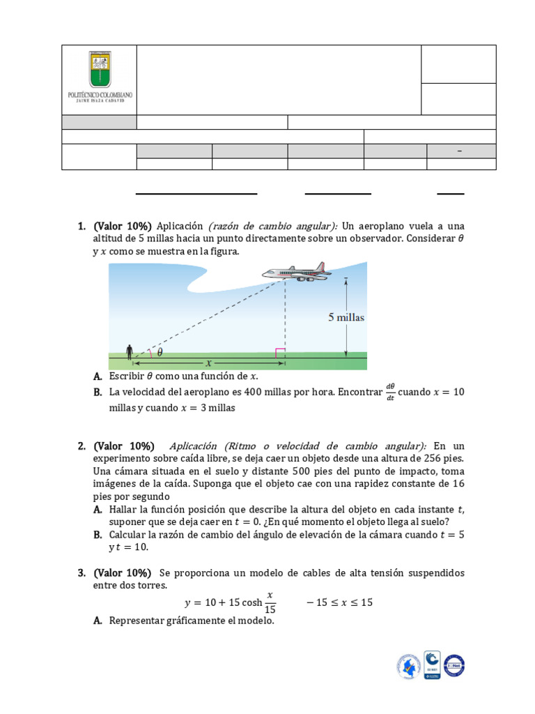 Actividad Evaluativa 1 - ED | PDF | Integral