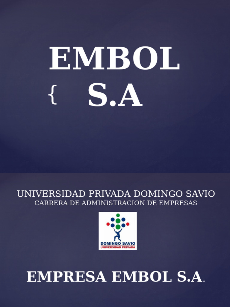 Embol S.A | PDF