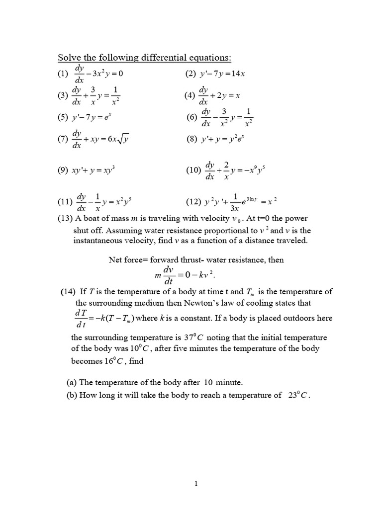 Some Extra Problems | PDF