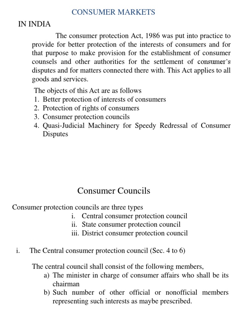 Consumer Protection ACT Final | PDF | Consumer Protection | Economics