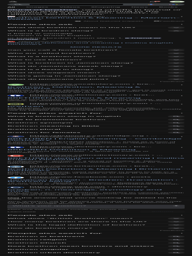 What Is Brethren Slang - Google Search | PDF