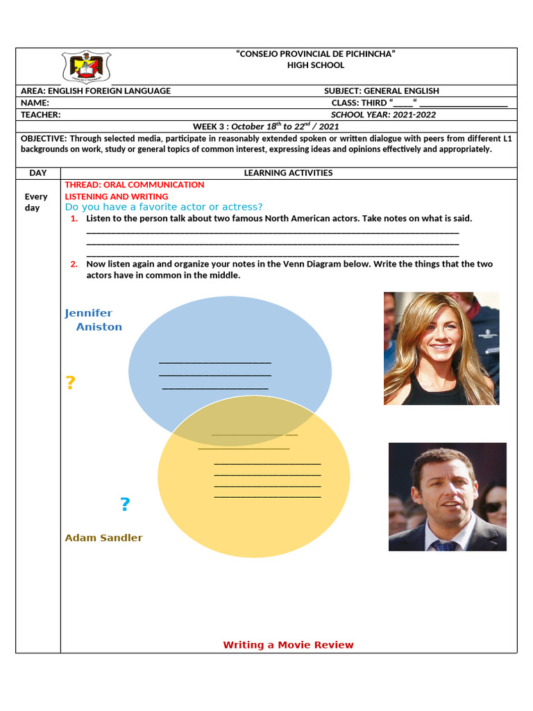 Week 3 - Unit 1 - Thirds - Pedagogic Worksheet | PDF