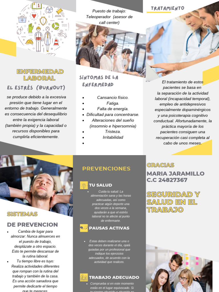 Folleto Brochure de Servicios Empresa Profesional Amarillo | PDF