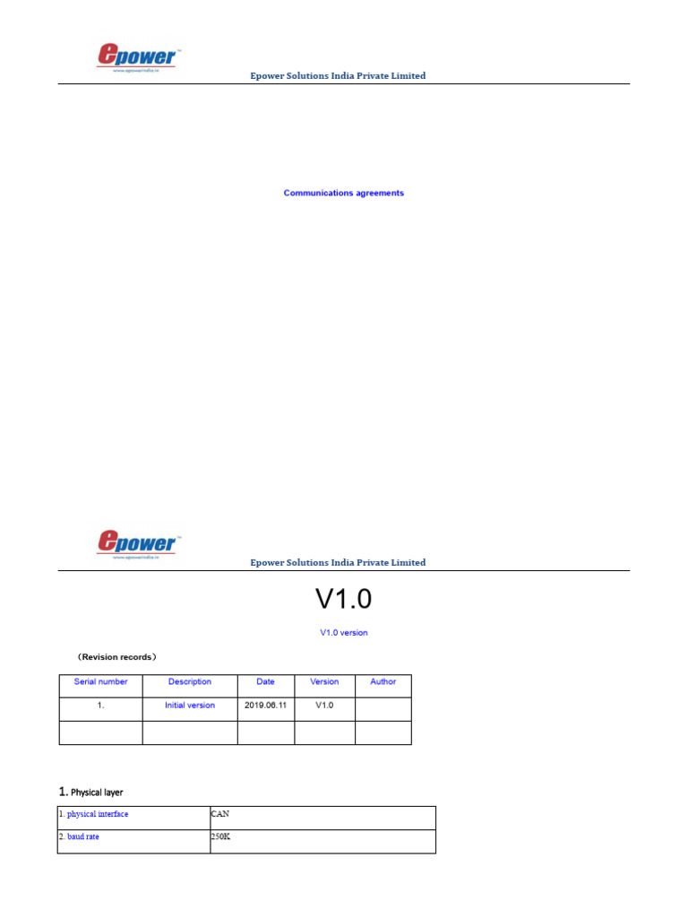 En EP CAN Protocol | PDF