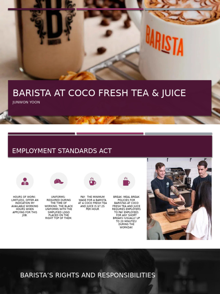Assignment 10 Presentation Barista | PDF