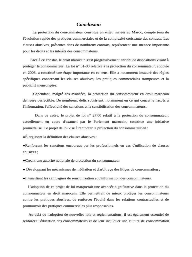 Conclusion Cons | PDF