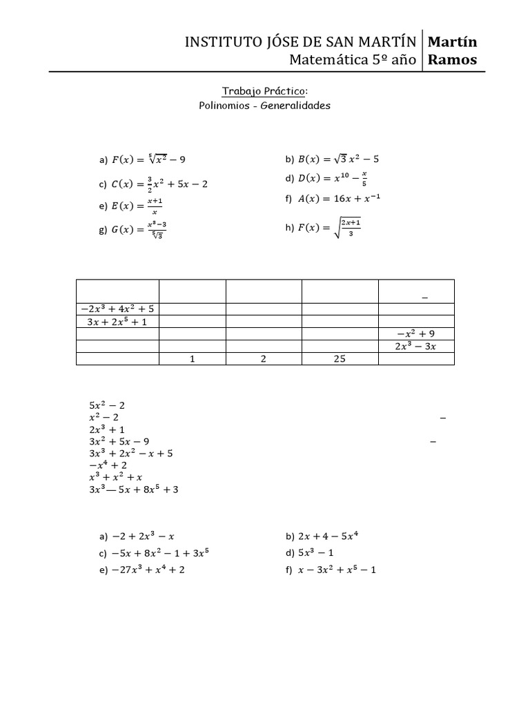 5-B SM - TP N-2 - Matem-Tica | PDF