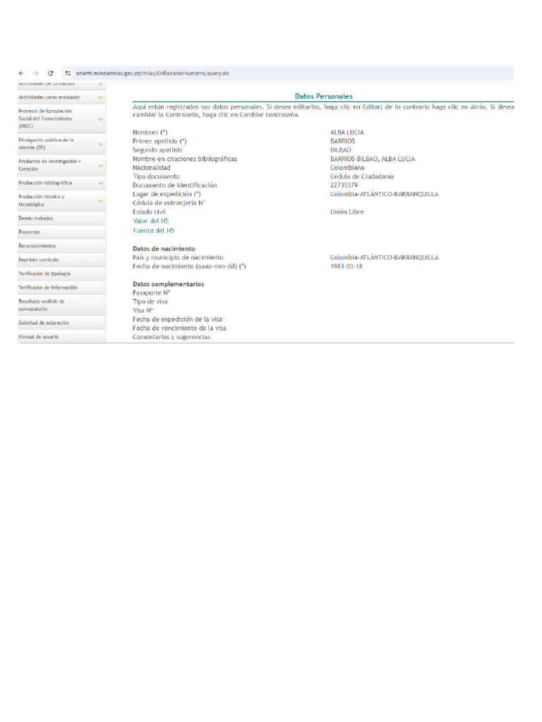 Registro CVLAC | PDF