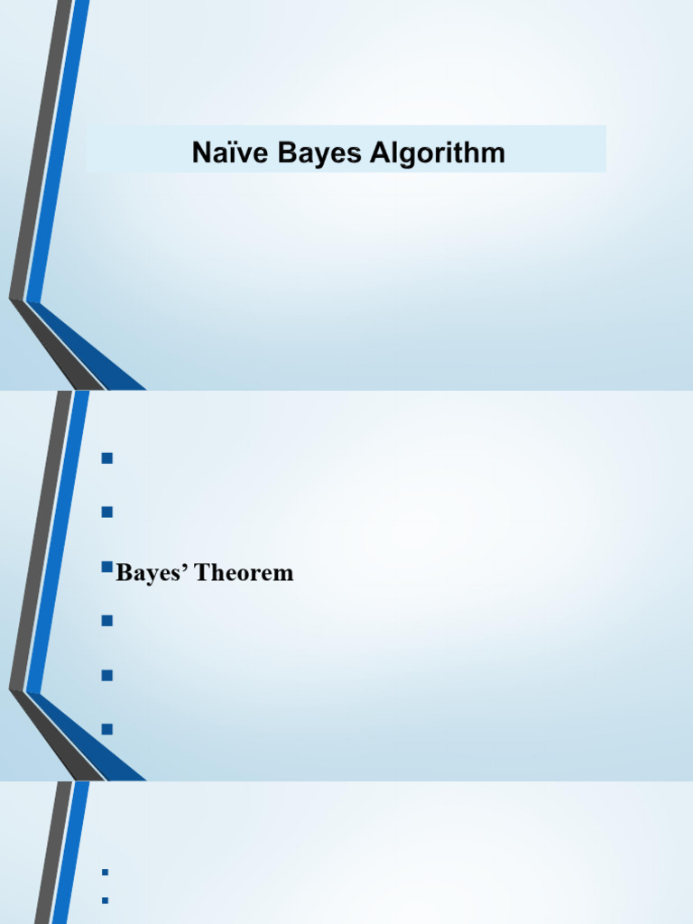 Naive Bayes Algorithm | PDF