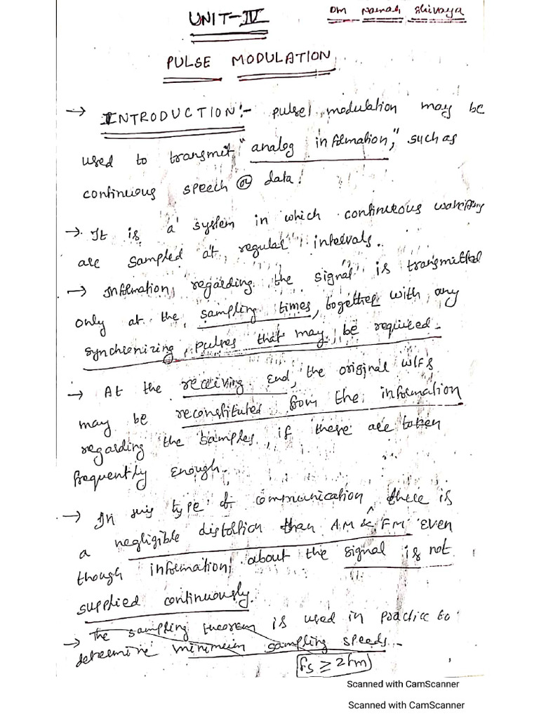 Unit-IV ADC Notes Part-I | PDF Unit-IV ADC Notes Part-I | PDF