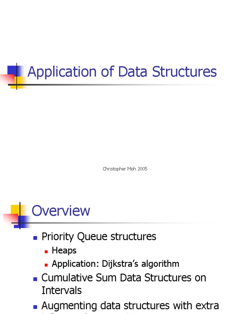Application of Data Structures | PDF | Algorithms And Data Structures ...