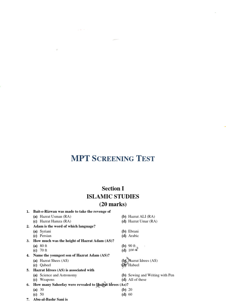 MPT Css 2024 | PDF