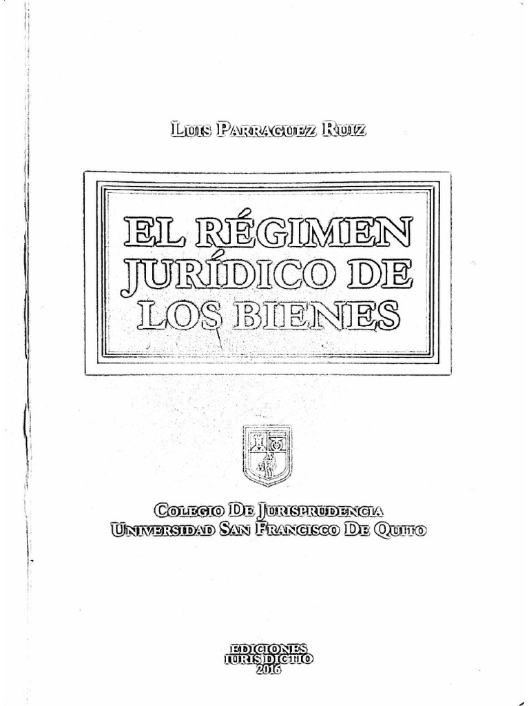 El Regimen Juridico de Los Bienes - Opt | PDF