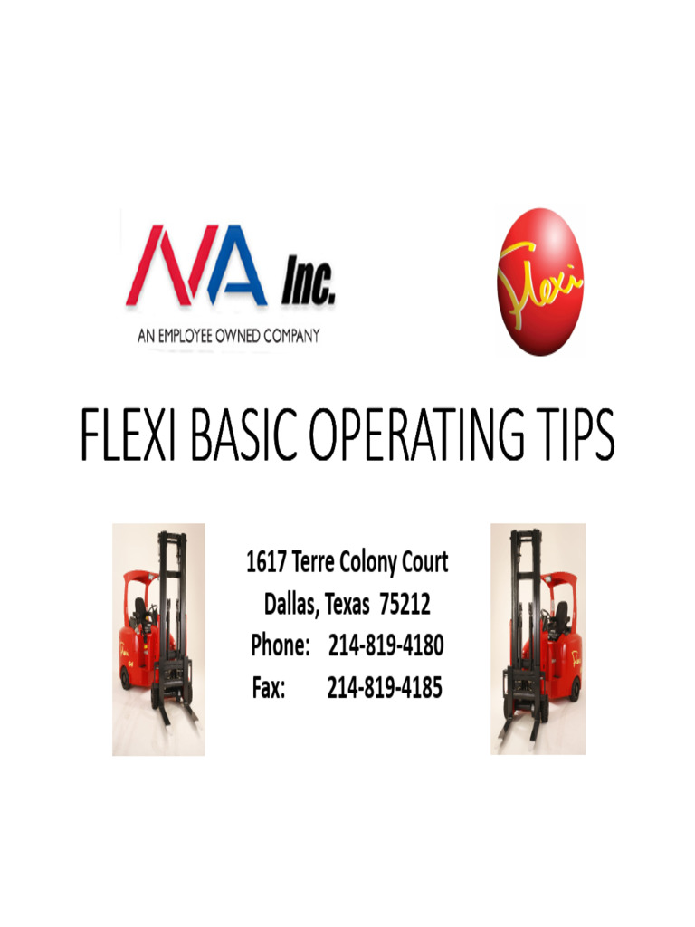 Flexi Basic Operating Tips | PDF