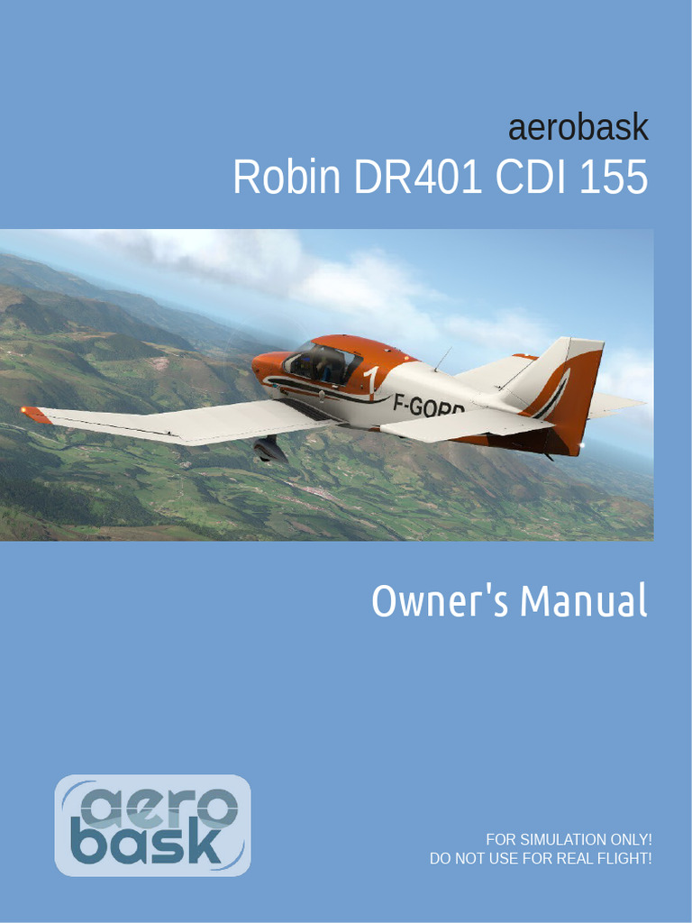 DR401 Flight Manual | PDF