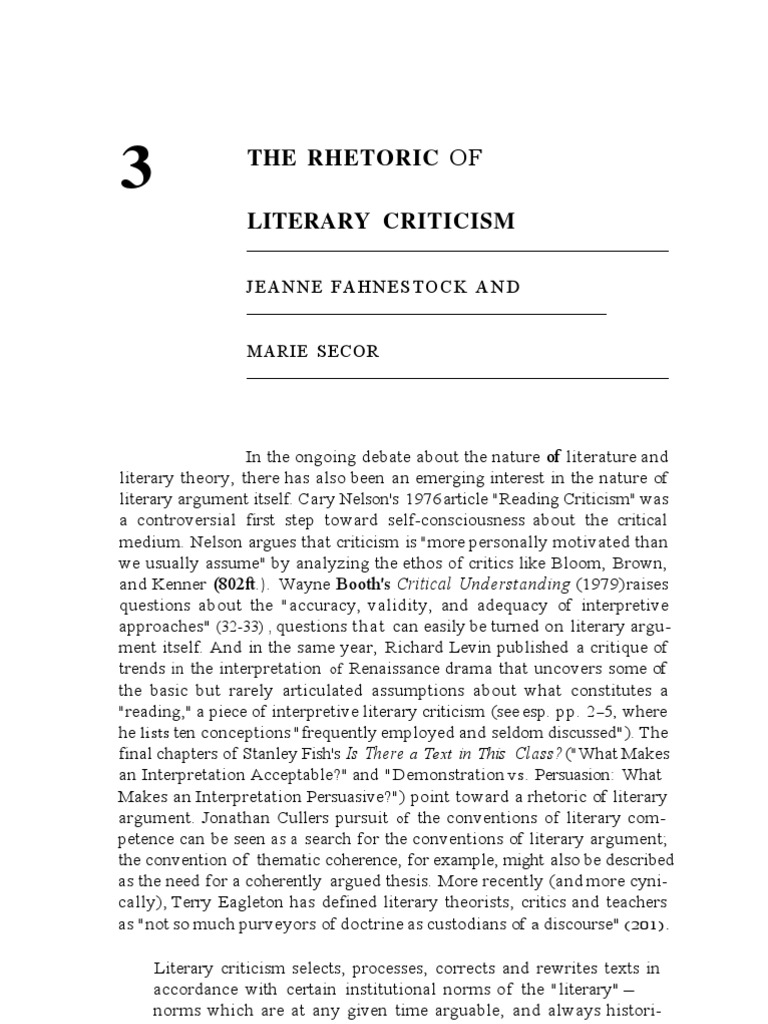 Chapter 3 | PDF | Rhetoric | Argument