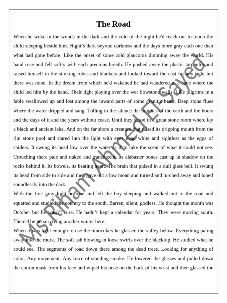 7-Fantasy and Science Fiction The Road | PDF