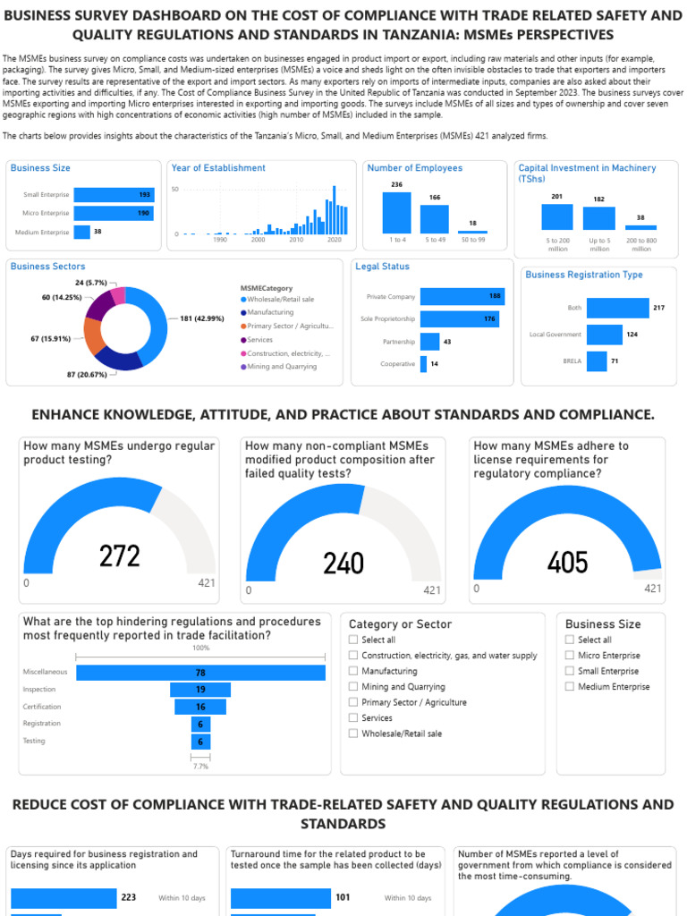 MSMEs PBI Dashboard Final | PDF