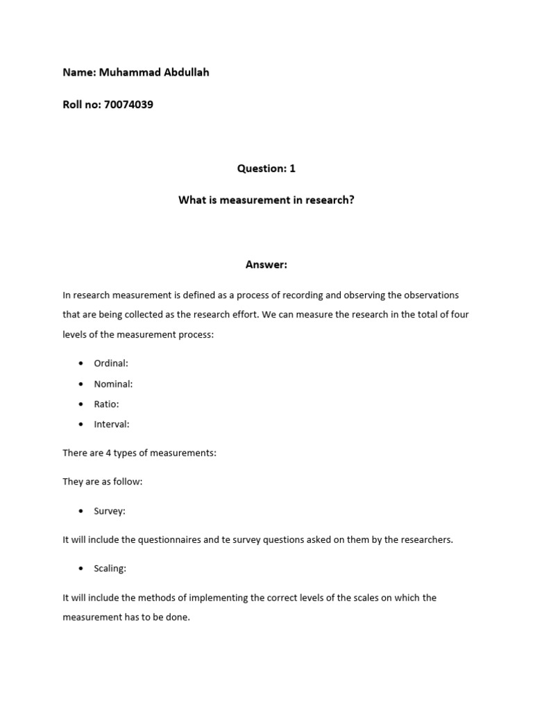 BRM Assignment 3 | PDF