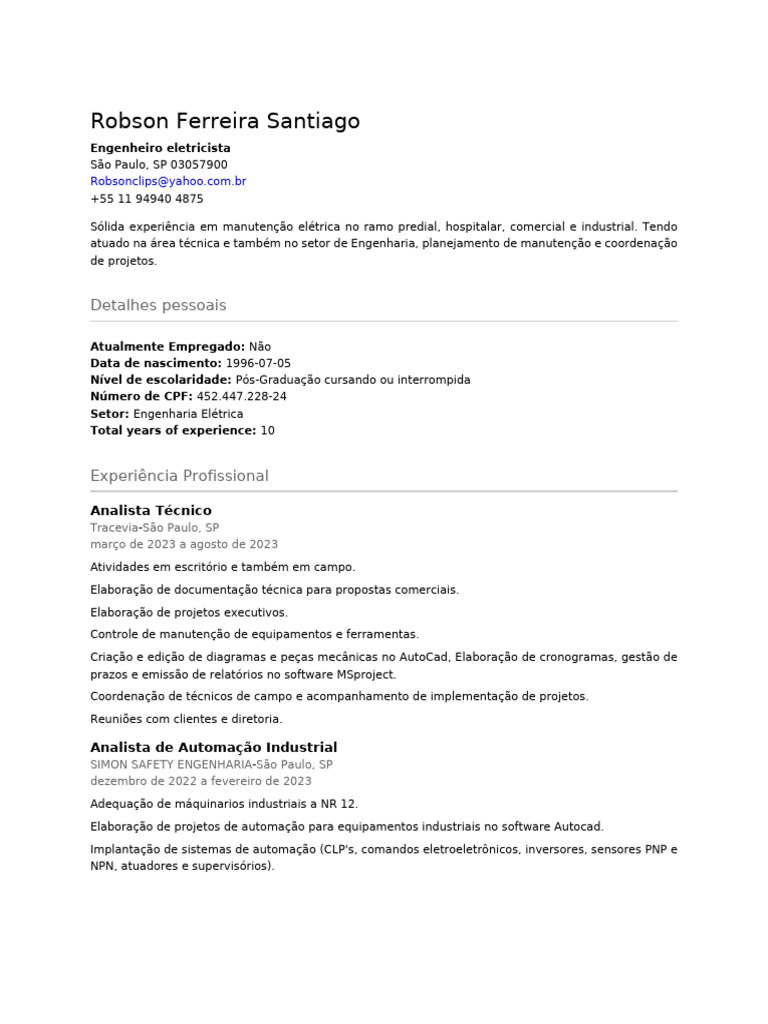 Robson Ferreira Santiago | PDF