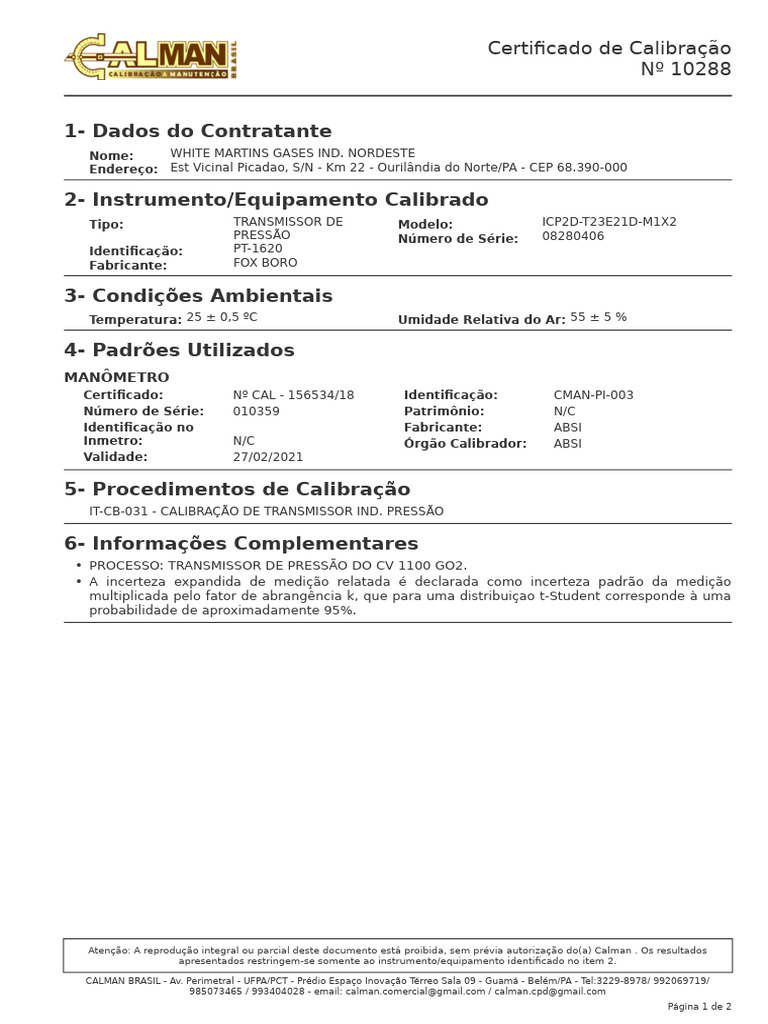 PT 1620 | PDF