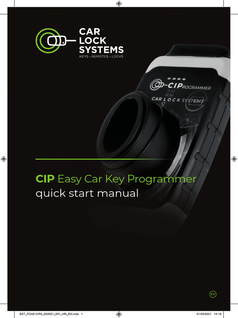 Car Lock Systems CIP Quick Start Manual en | PDF