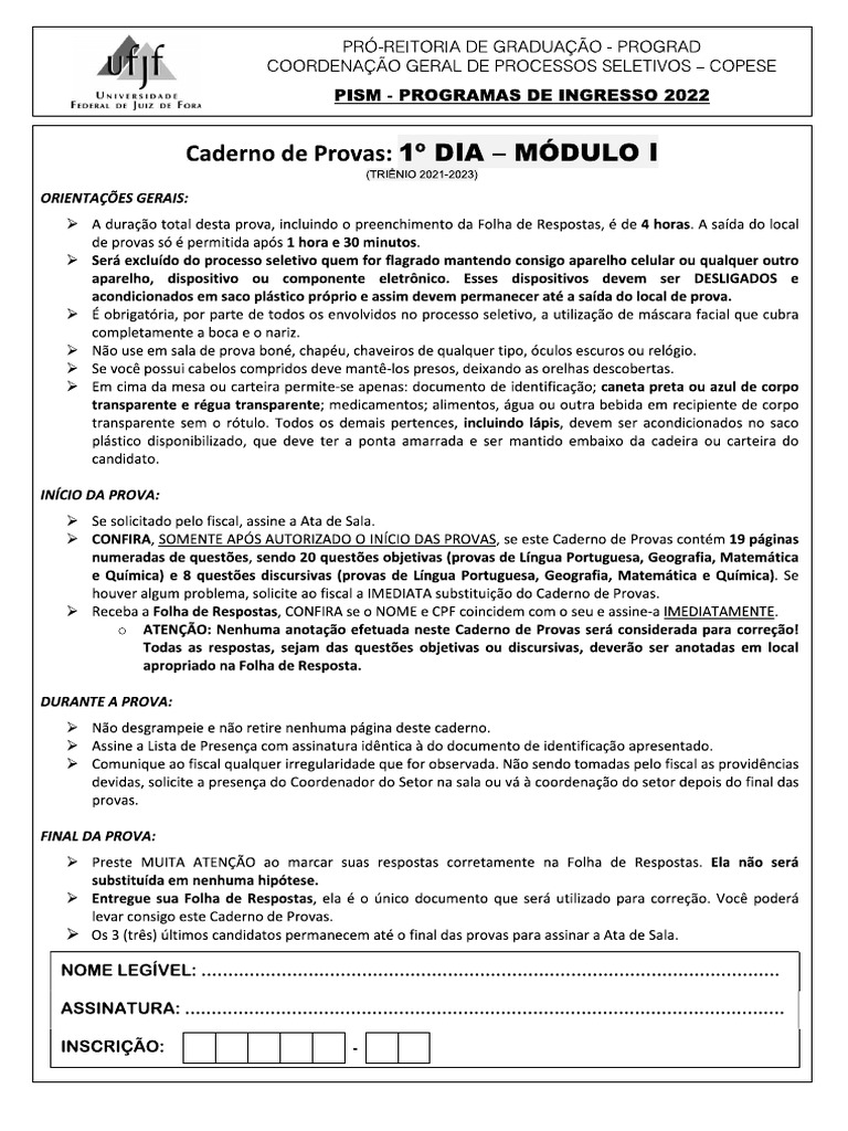 Prova Pism 1 | PDF