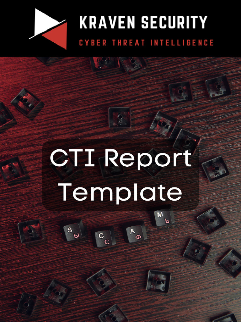 CTI Report Template | PDF