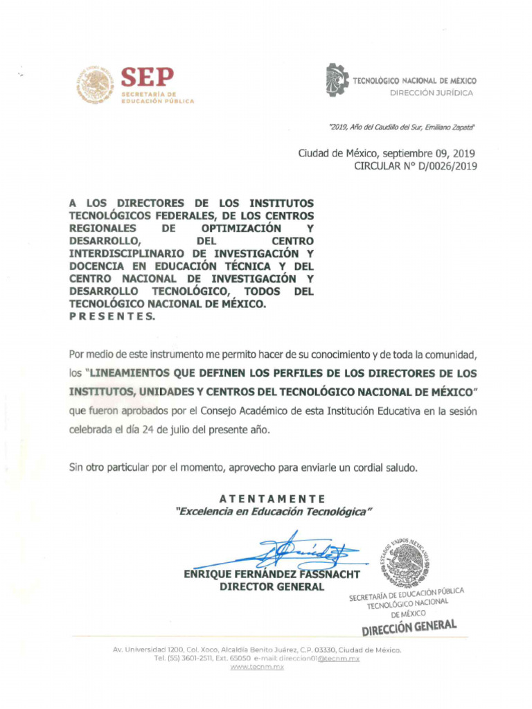 Circular 26-20191 | PDF