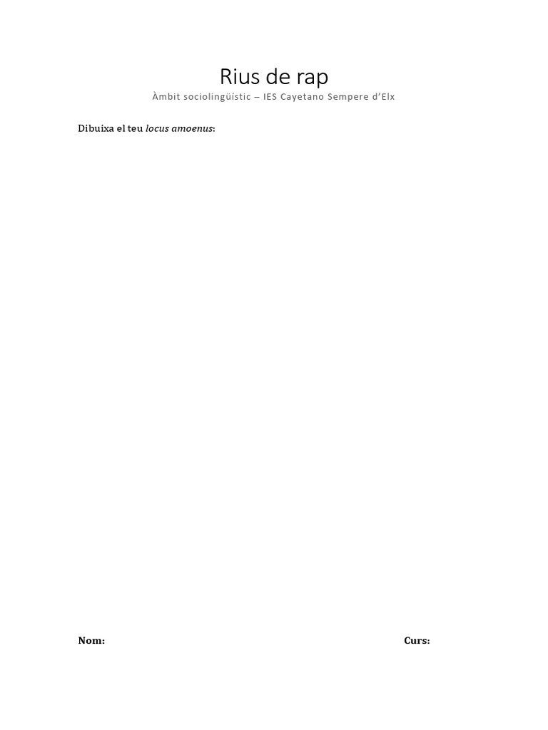 Dossier alumnat Rius de rap | PDF