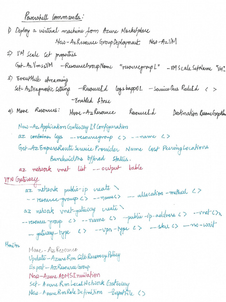 Hand Notes Focus Points | PDF