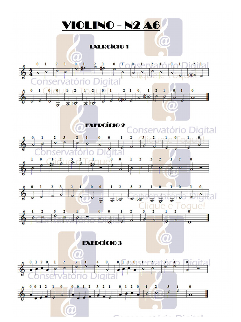 Exercicios Violino N2A6 | PDF